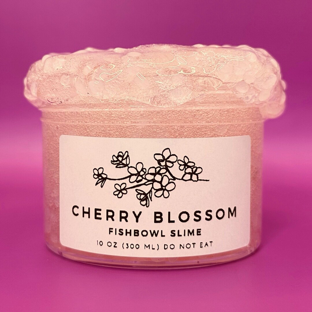 Fishbowl Slime ~ Cherry Blossom Slime ~ Clear ~ Textured ~ Slime Shops ...
