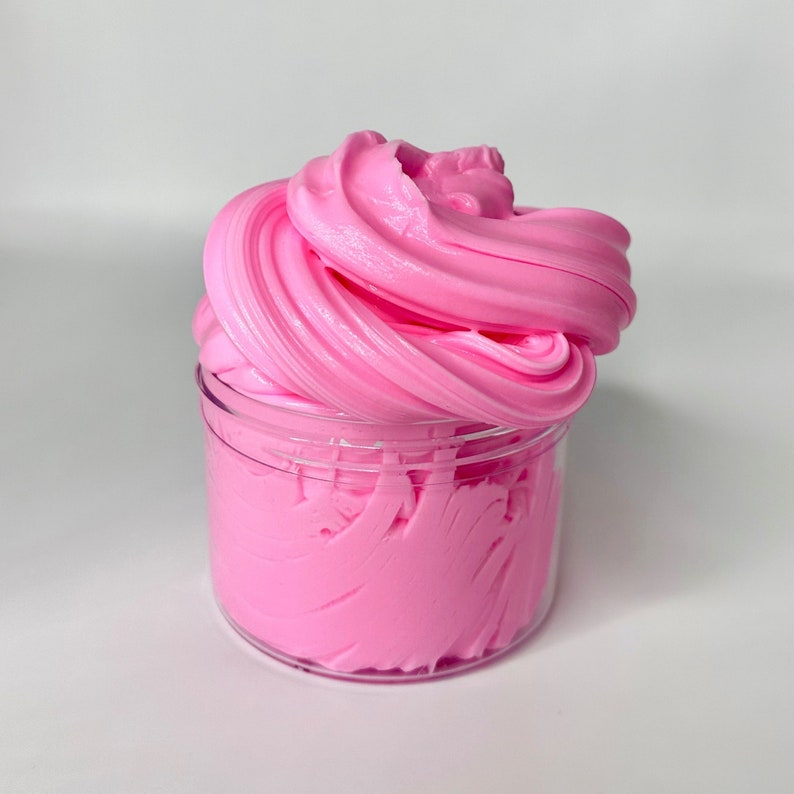 Pink Bubble Gum Fluffy Butter Slime - Etsy