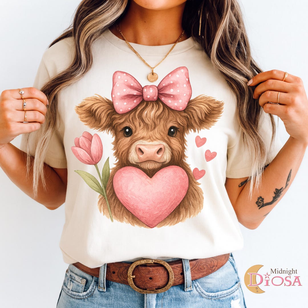 Cute Love Heart Cow SVG PNG, Lovable, Valentines, Cattle Lover, Flowers ...