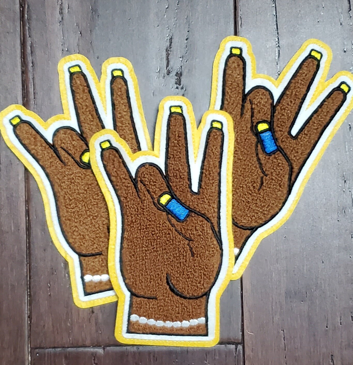 Sigma Gamma Rho Hand Sign Chenille Patch - Etsy