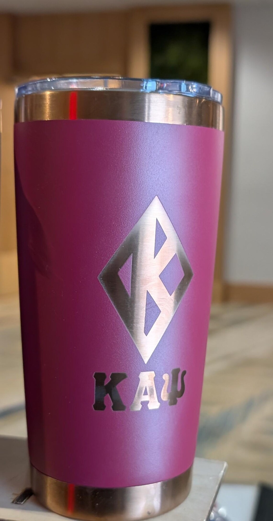 Kappa Alpha Psi 20oz Travel Tumbler Mirror Reverse Etch Diamond “K ...
