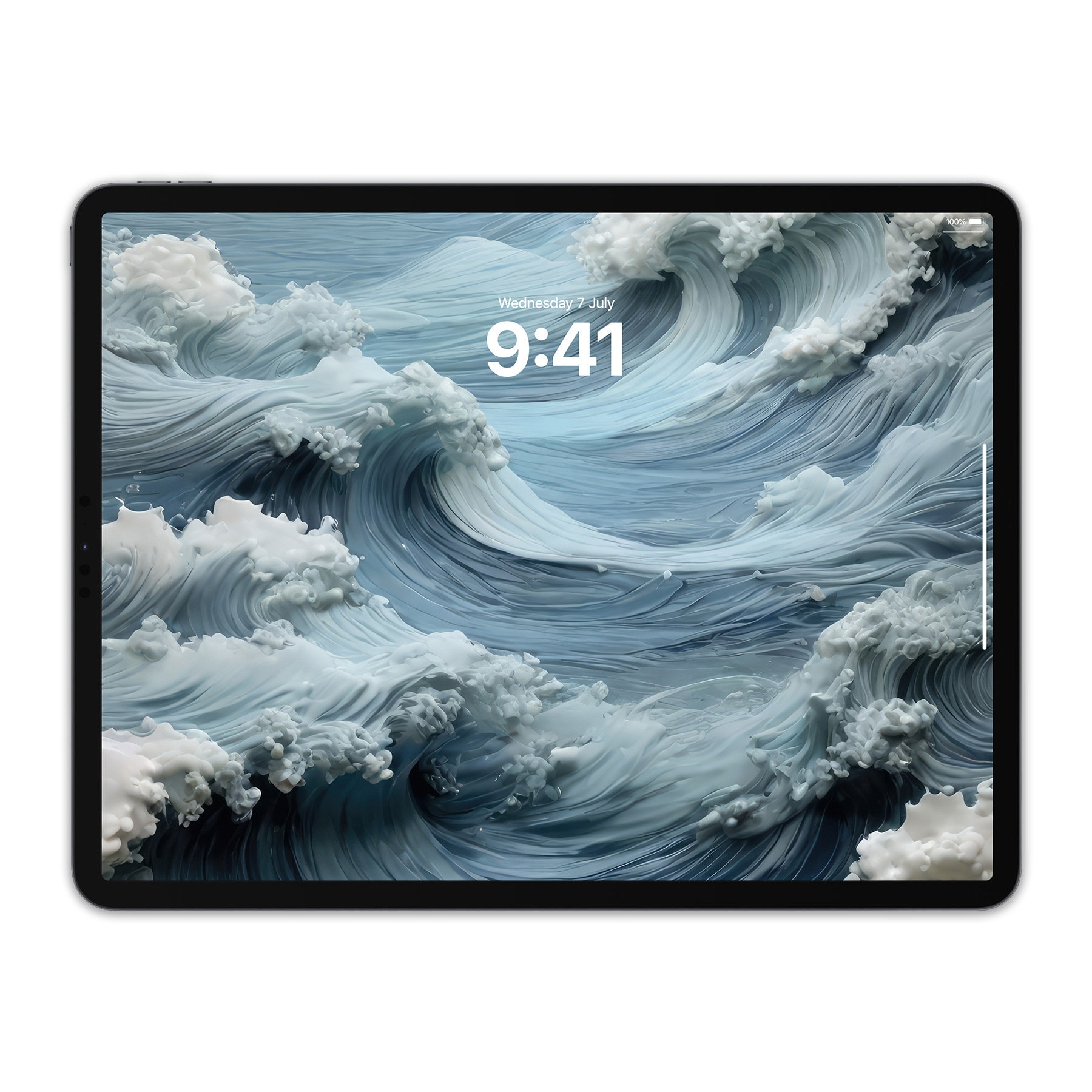 Ocean Wave Sculpt Wallpaper Apple Device Set, Sea Splash Background ...