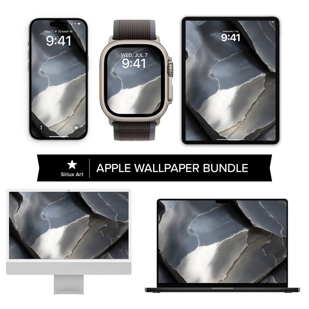 White Titanium Apple Bundle Wallpaper, Raw Metal Background, Aerospace ...