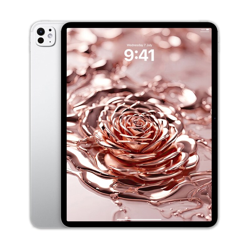 Rose Gold Liquid Flower iPad Wallpaper: Exotic Abstract (digital ...