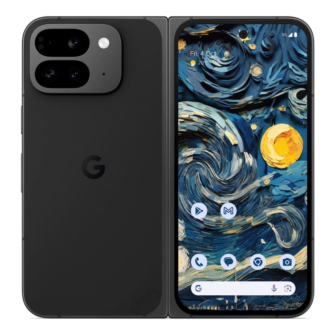 Starry Night Papercraft Foldable Phone Wallpaper: Vincent Van Gogh ...