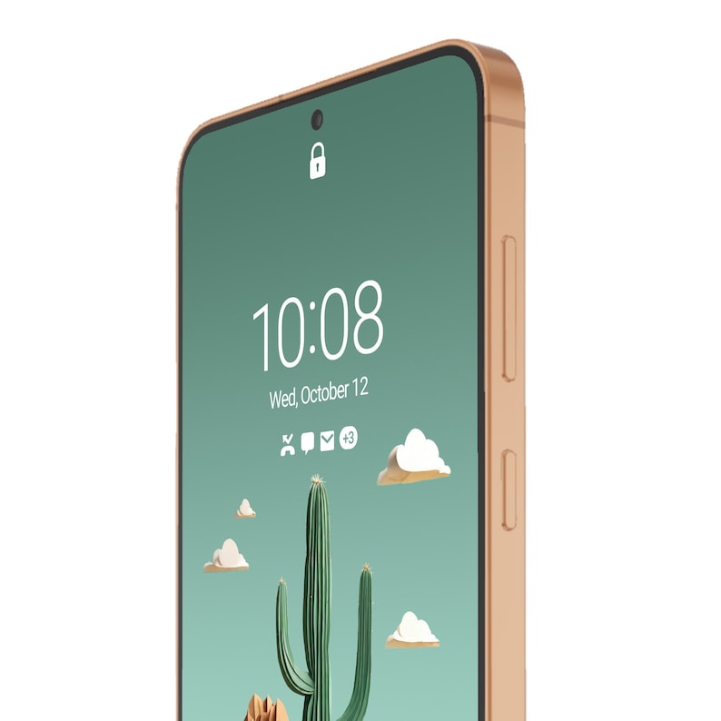 Desert Cactus Papercraft iPhone Wallpaper, Utah Texas Arizona USA ...