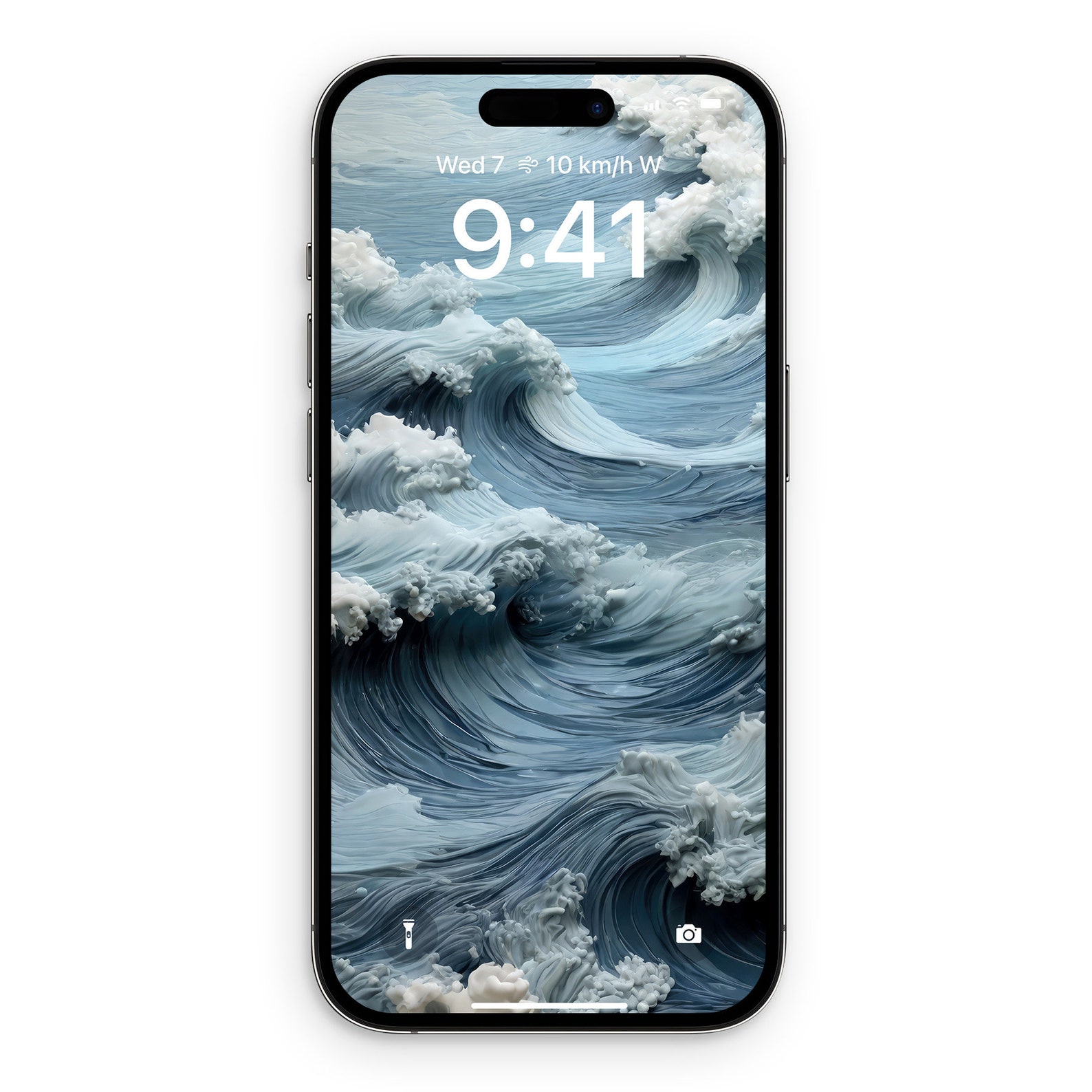 Ocean Wave Sculpt Wallpaper Apple Device Set, Sea Splash Background ...