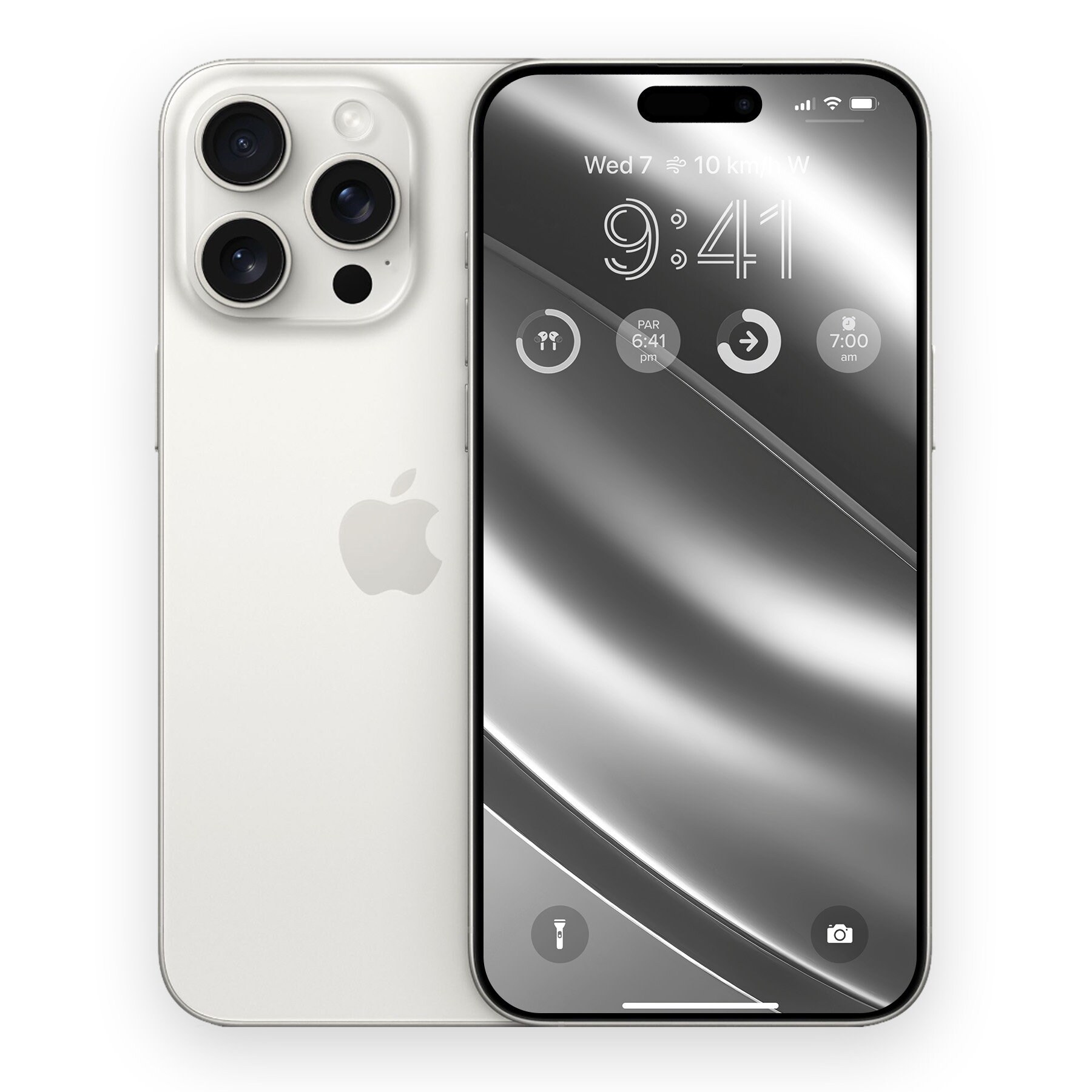 IPhone 15 Pro Max Titanium 4K Wallpaper Slick Art Set - Etsy