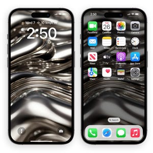 Titanium Liquid Fused Phone Wallpaper | Aerospace Grade Shiny Solid ...