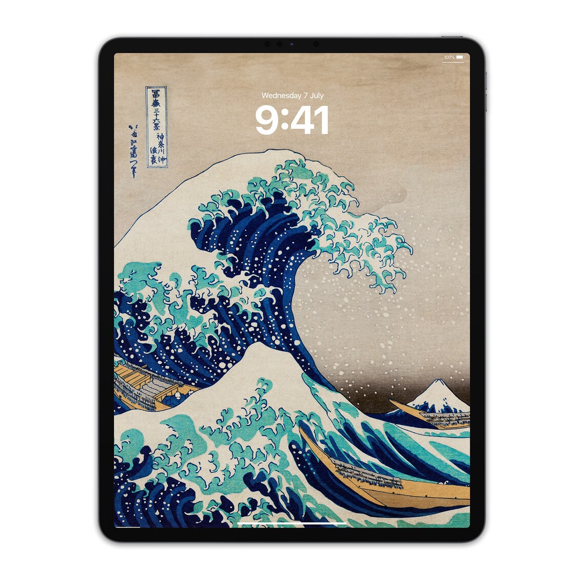 Great Wave off Kanagawa Wallpaper, Apple Device Bundle (digital ...