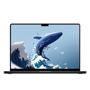 Whale Splash Papercraft Wallpaper Apple Bundle, Origami Ocean Sea ...