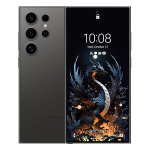 Dragon Black Papercraft Phone Wallpaper: Oriental Fantasy Paper Art ...