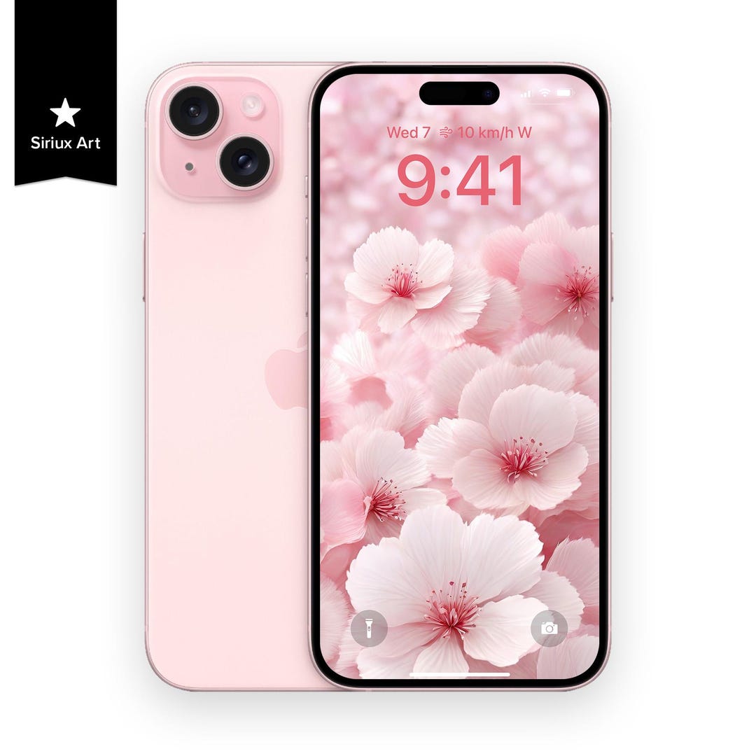 Cherry Blossom Pink Flowers Phone Wallpaper, Pinky Floral iPhone ...
