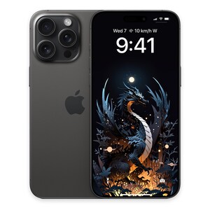 Dragon Black Papercraft Phone Wallpaper, Mythical Beast Paper Fold Cut ...