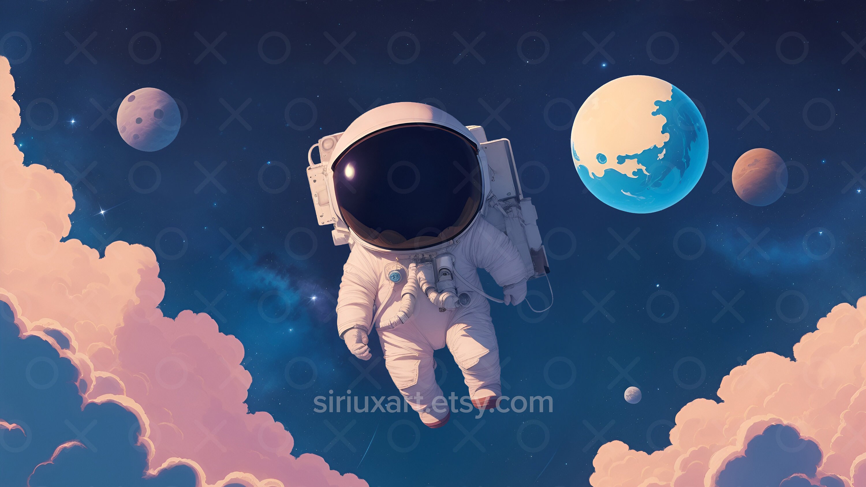 Animated Background Vtuber, Twitch, Stream Animation, Lofi Floating ...