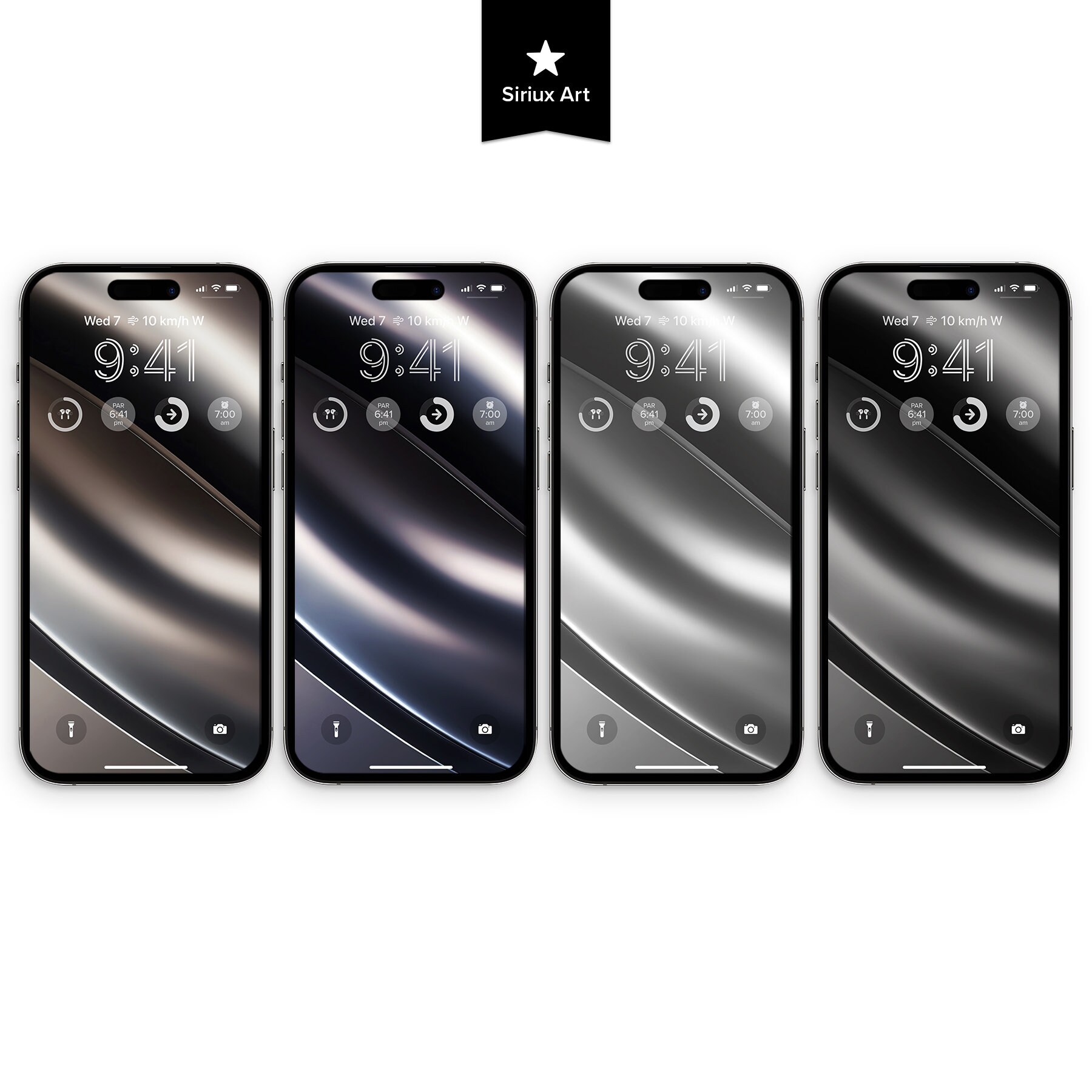 IPhone 15 Pro Max Titanium 4K Wallpaper Slick Art Set - Etsy