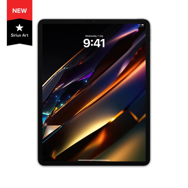 Space Crystal iPad Wallpaper, Stylish Stellar Classy Elegant Surface ...