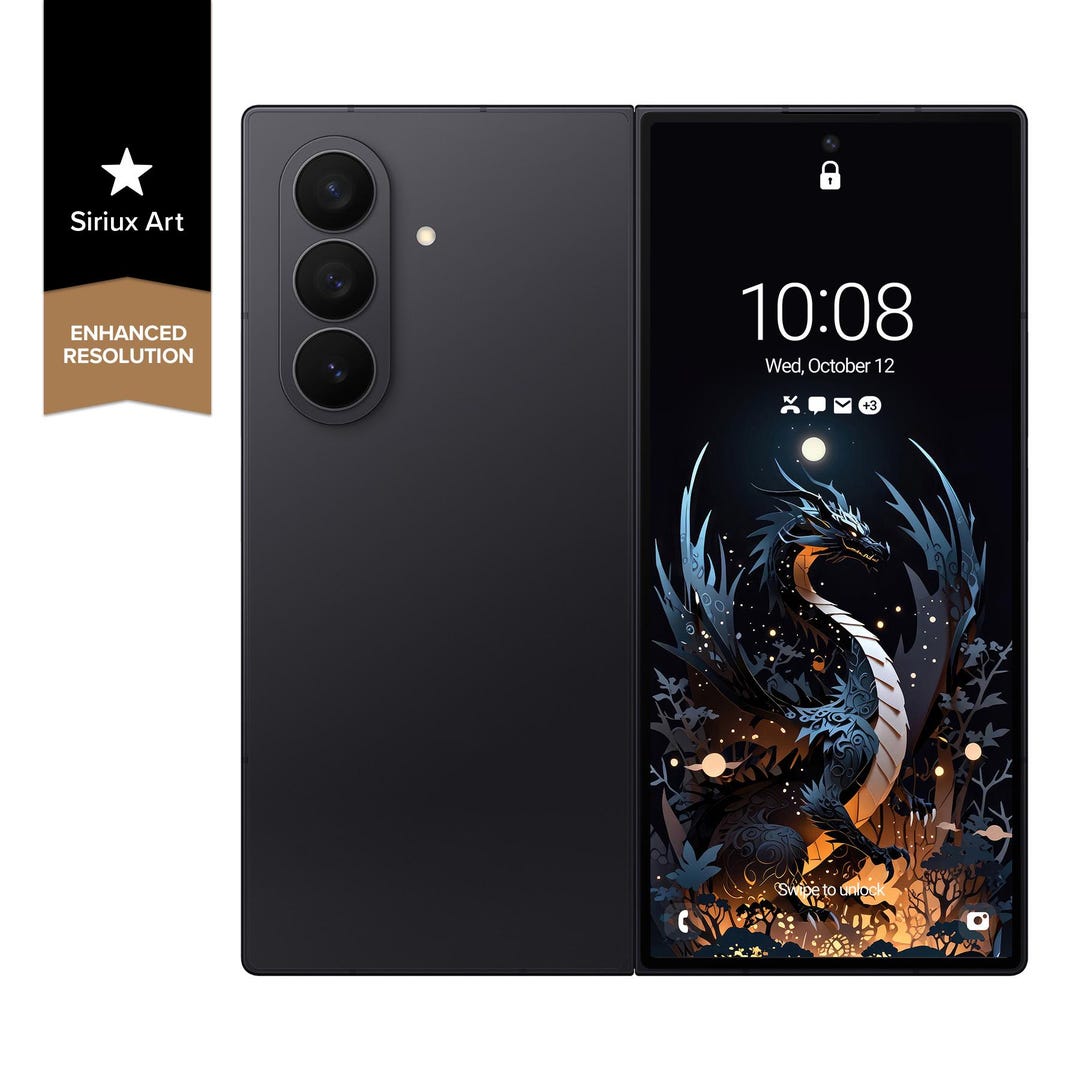 Dragon Papercraft Wallpaper: Fantasy Foldable Phone Background (digital ...