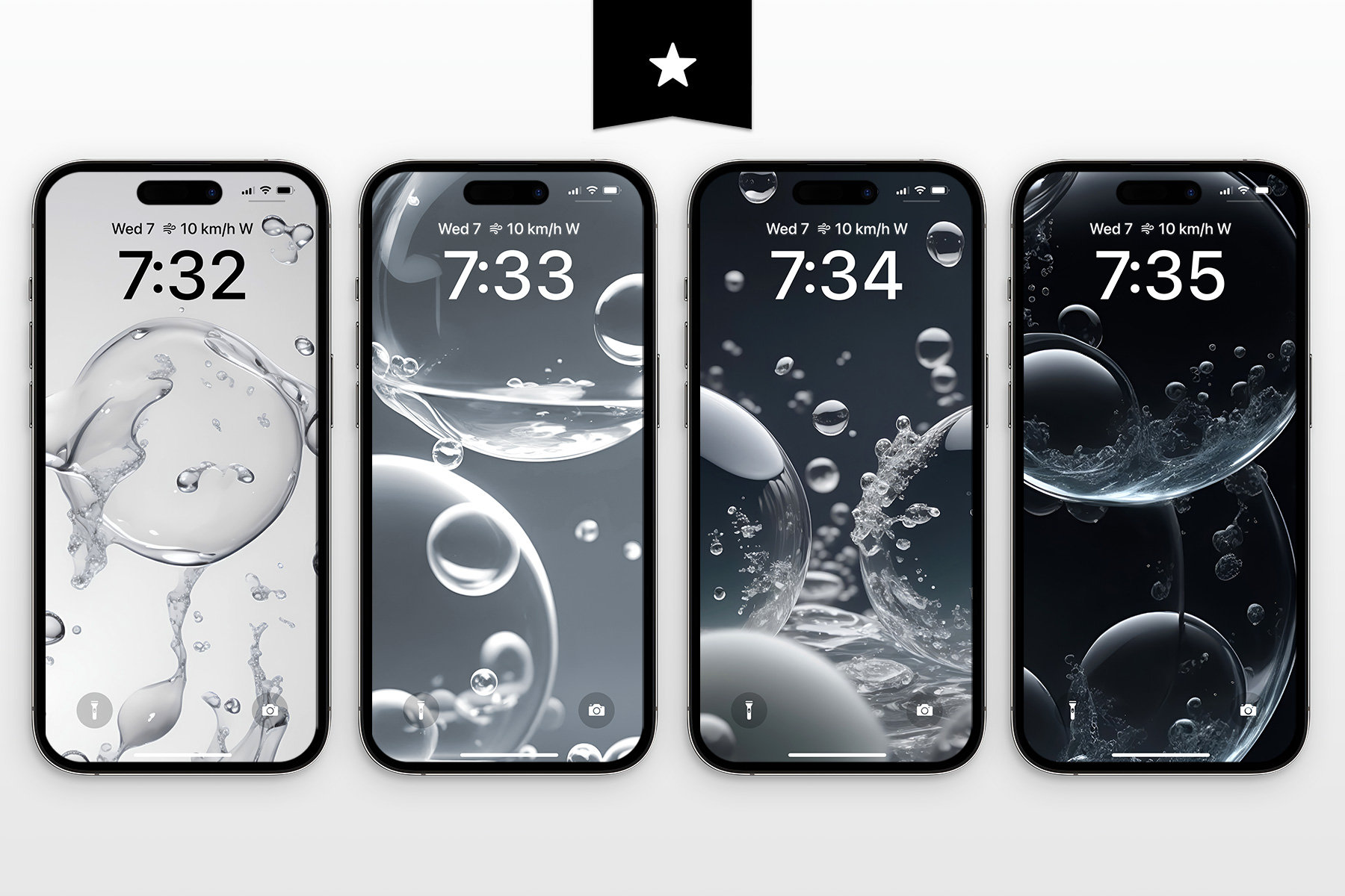 Crystal Clear Bubble iPhone Wallpaper Water Abstract Natural - Etsy