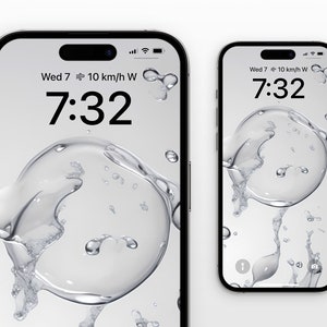 Crystal Clear Bubble iPhone Wallpaper Water Abstract Natural - Etsy