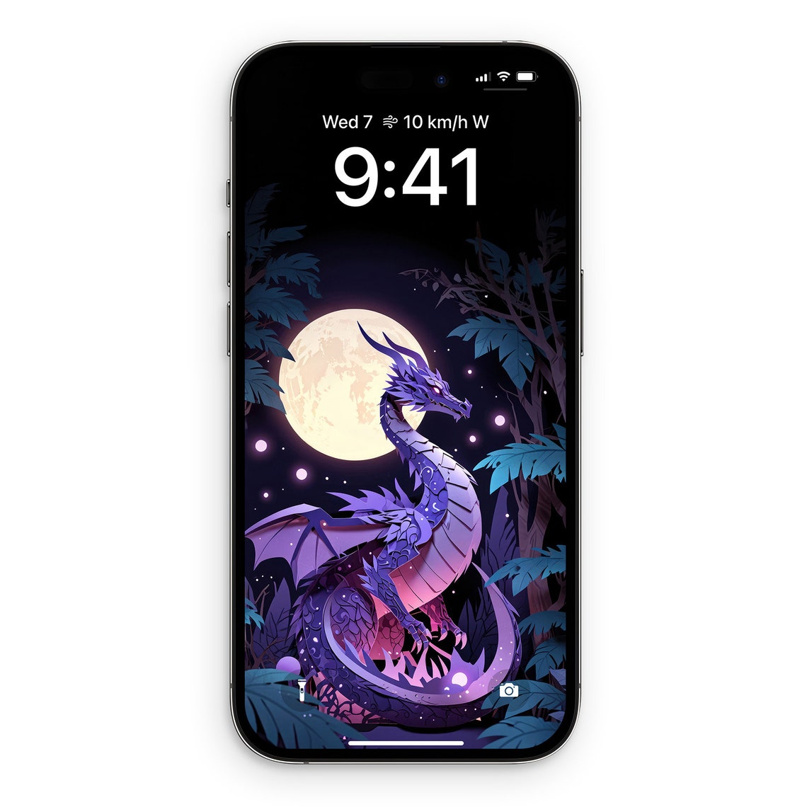 Dragon Papercraft Phone Wallpaper Set: Mythical Kaiju Origami (digital ...