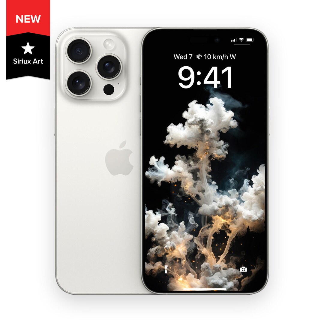 IPhone 15 Pro Max White Titanium Cosmic Wallpaper, Stellar Formation ...