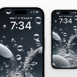 Crystal Clear Bubble iPhone Wallpaper Water Abstract Natural - Etsy