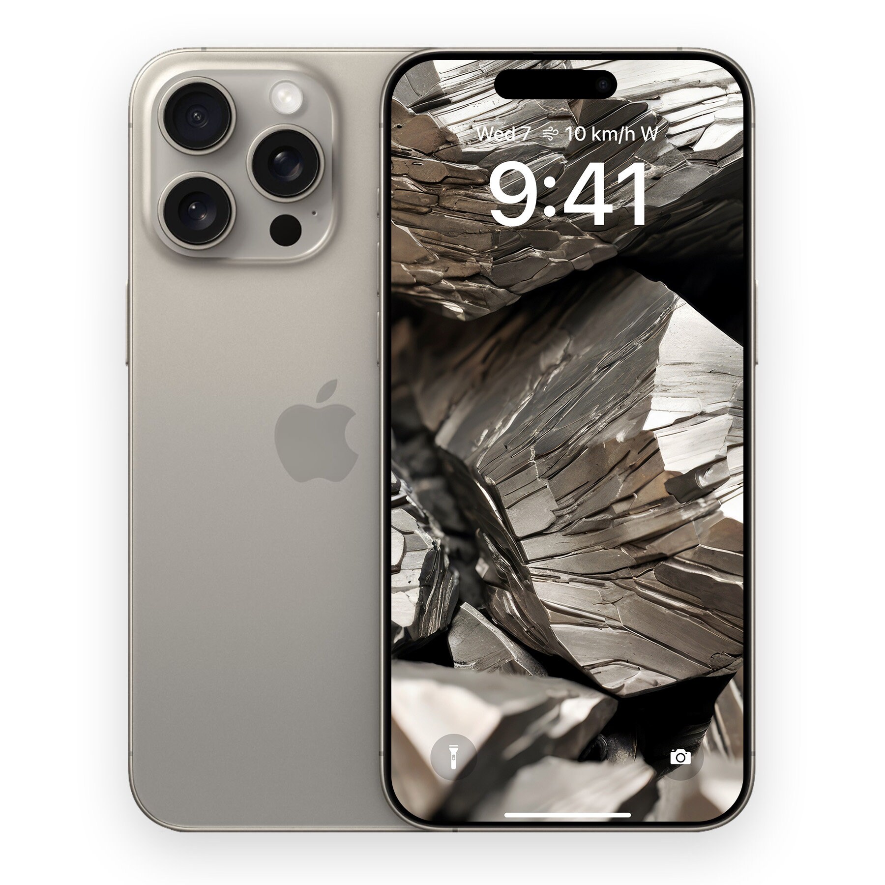 IPhone 15 Pro Max Natural Titanium Wallpaper Raw Sheen, Aerospace Grade ...