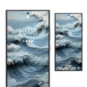 Ocean Wave Sculpt Phone Wallpaper: Sea Splash Background (digital ...