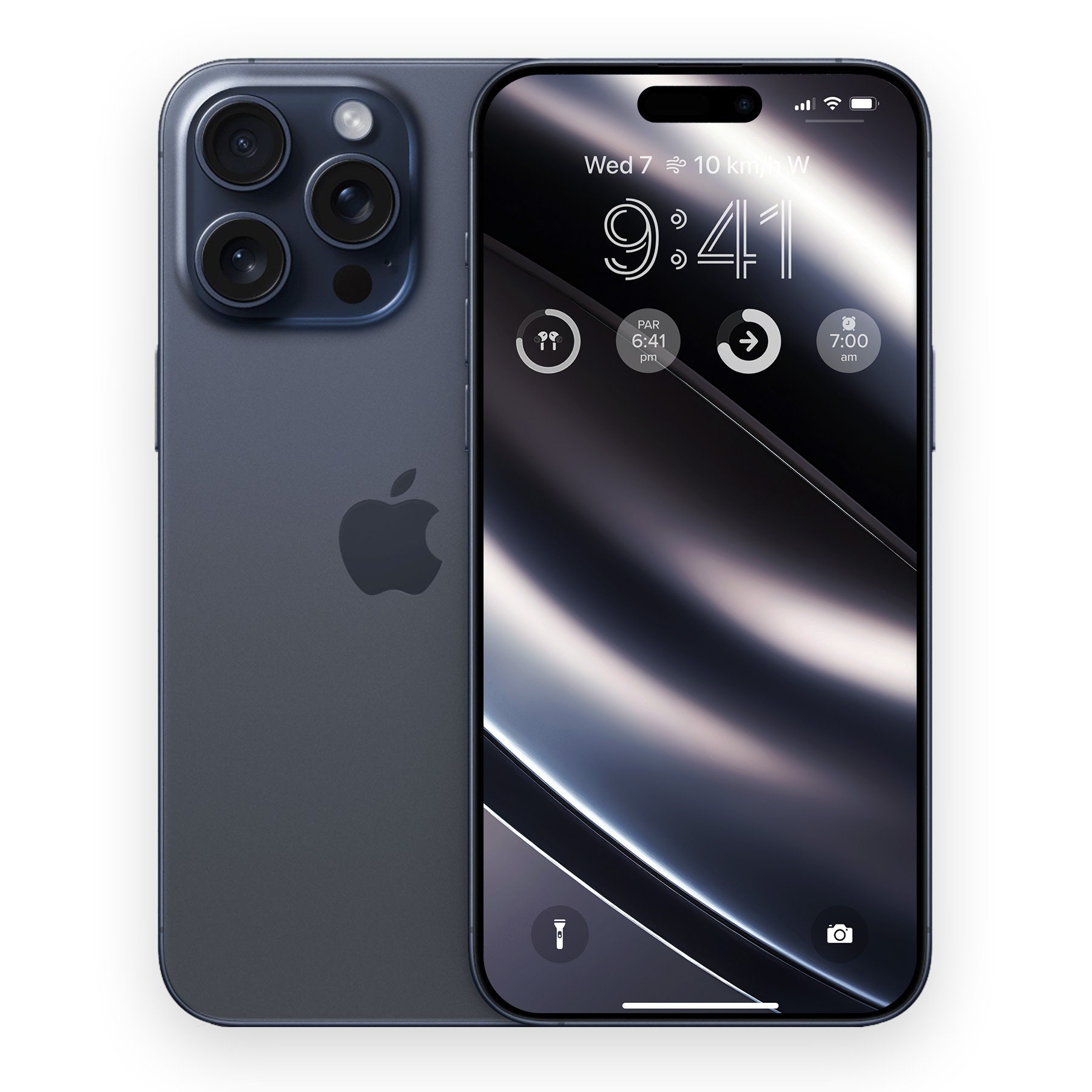 IPhone 15 Pro Max Titanium 4K Wallpaper Slick Art Set - Etsy