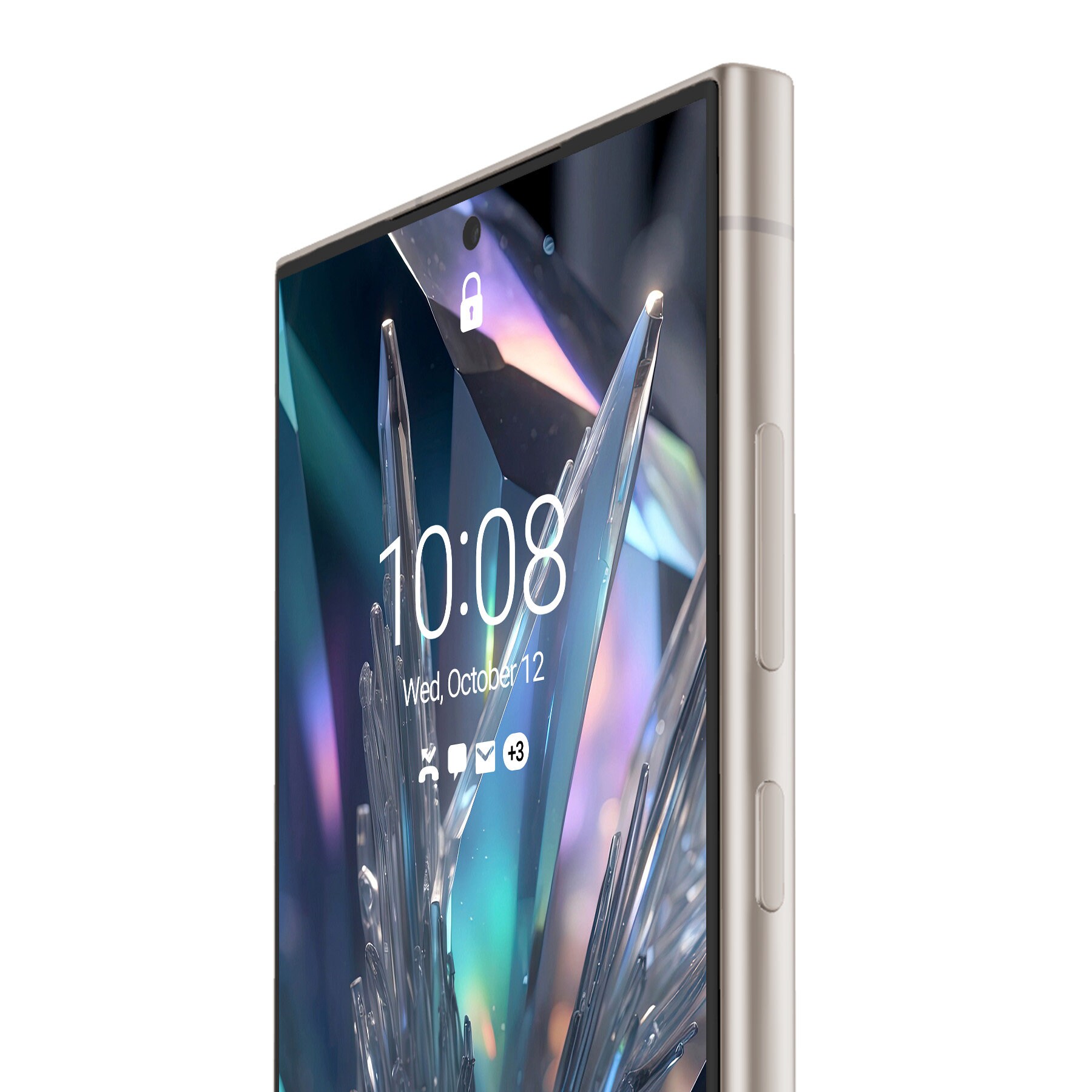 Crystal Titanium Phone Wallpaper: Light Raw Matter (digital Download ...