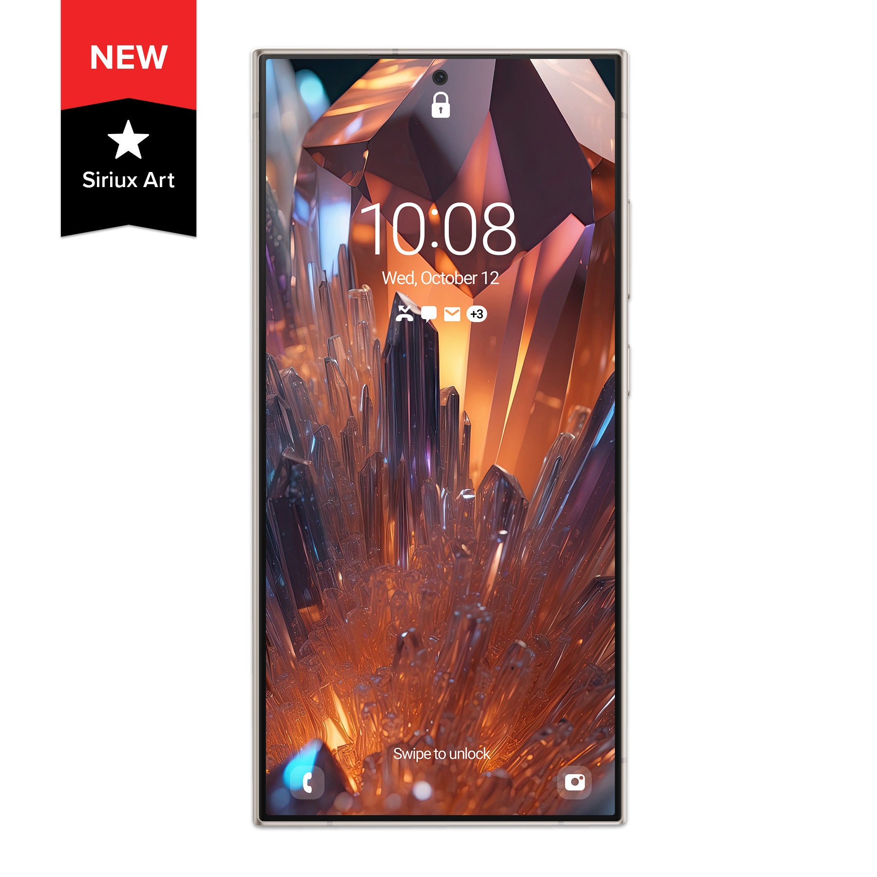 Galaxy S24 Ultra Blue Titanium Wallpaper Luminance Art, Alloy Crystal Mineral Radiant Reflection ...