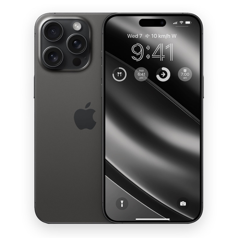 IPhone 15 Pro Max Titanium 4K Wallpaper Slick Art Set - Etsy