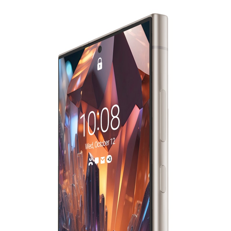 Galaxy S24 Ultra Blue Titanium Wallpaper Luminance Art, Alloy Crystal ...