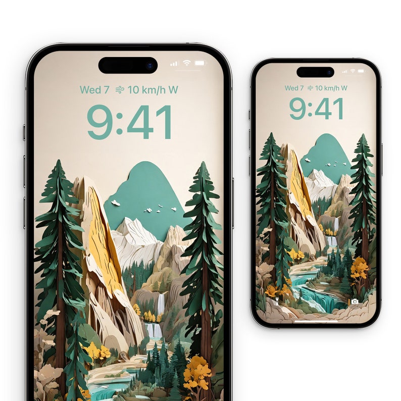 Yosemite National Park USA Papercraft iPhone Wallpaper, America Natural ...