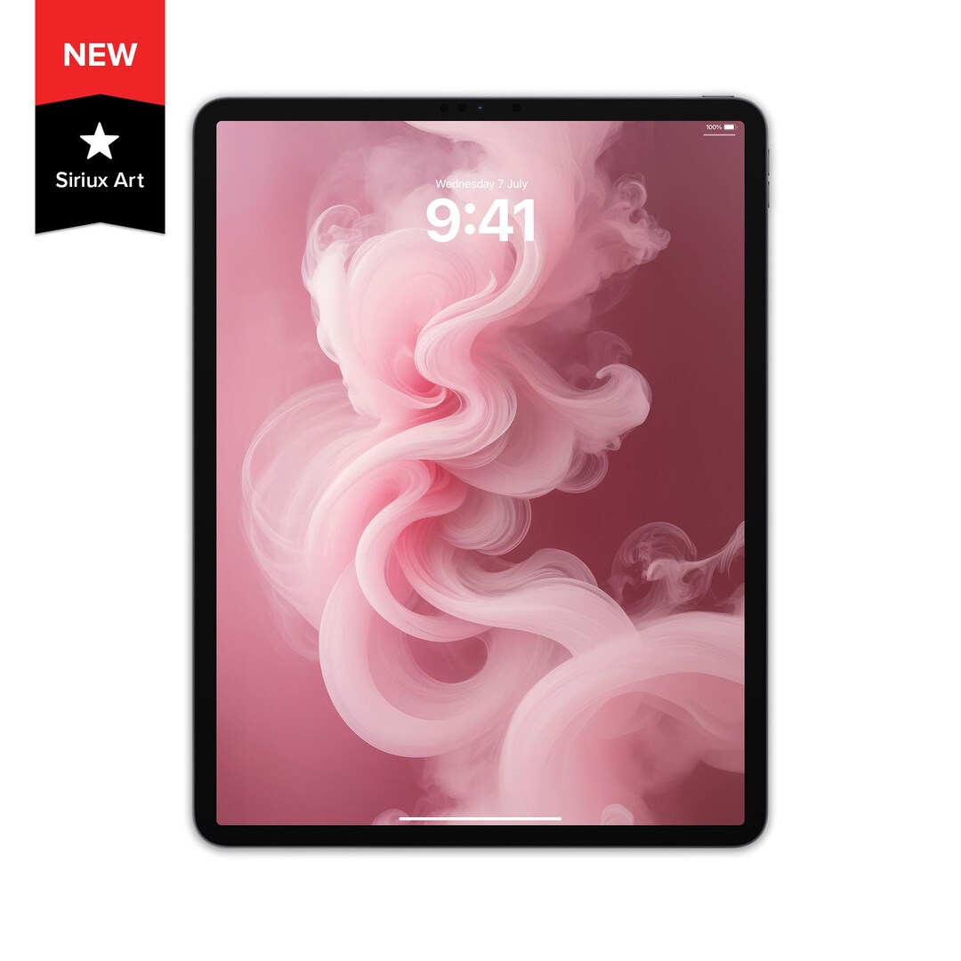 Pink Vapor Tablet Wallpaper, Soft Pinky Smoke iPad Background, Mist ...