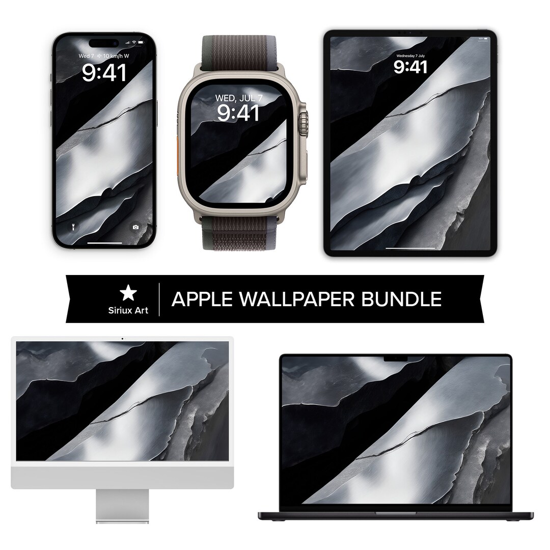 Black Titanium Apple Bundle Wallpaper, Raw Metal Background, Aerospace ...
