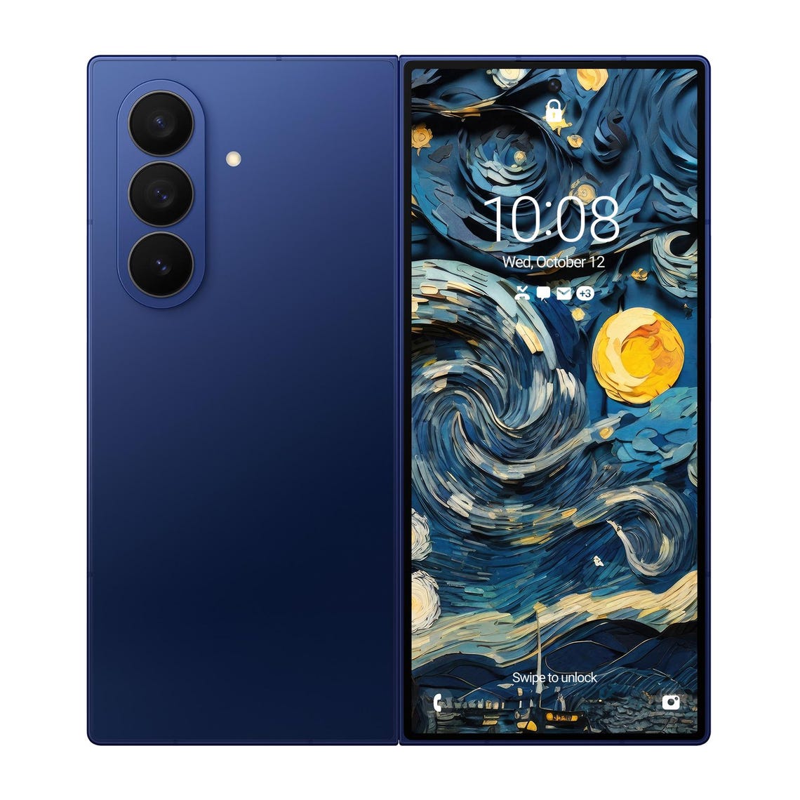 Starry Night Papercraft Foldable Phone Wallpaper: Vincent Van Gogh ...