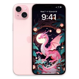 Dragon Pink Papercraft Phone Wallpaper, Mythical Beast Paper Fold Cut ...