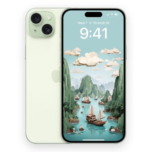 Ha Long Bay Vietnam Papercraft iPhone Wallpaper, Asia Scenic Landscape ...