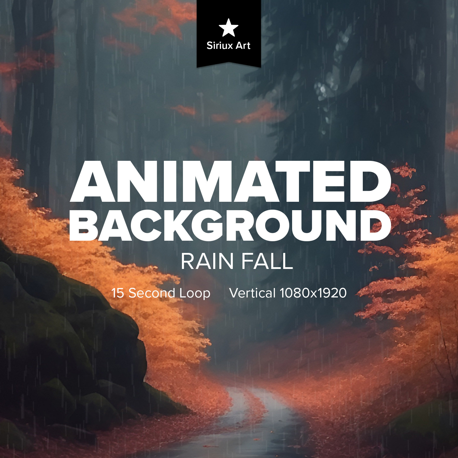Animated Rain Falling Backgrounds