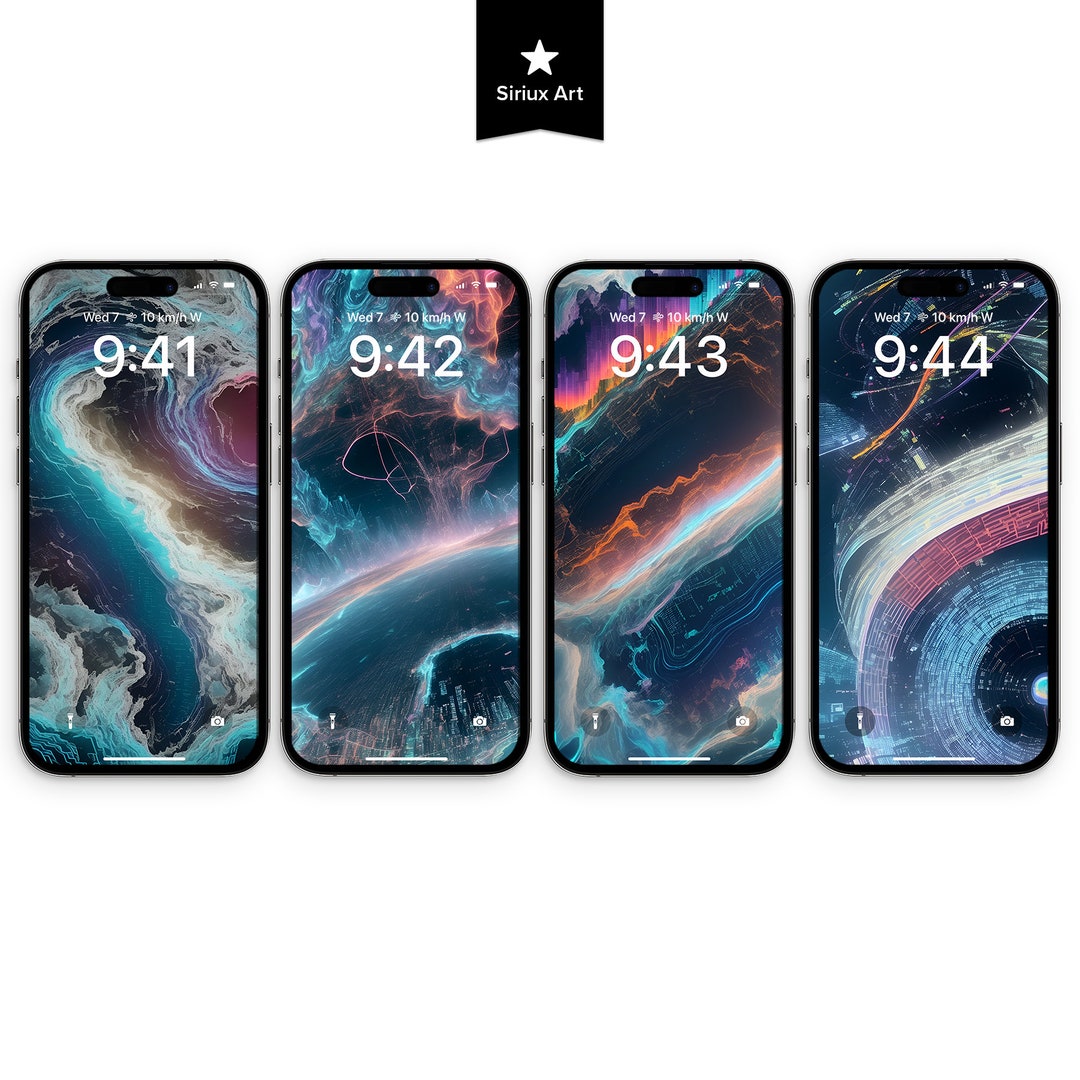 Digital Network World iPhone Wallpaper, Electric Wave Cybernetic ...