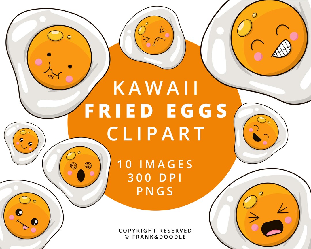 Kawaii Breakfast Clipart Cute Design Great for Stickers - Etsy
