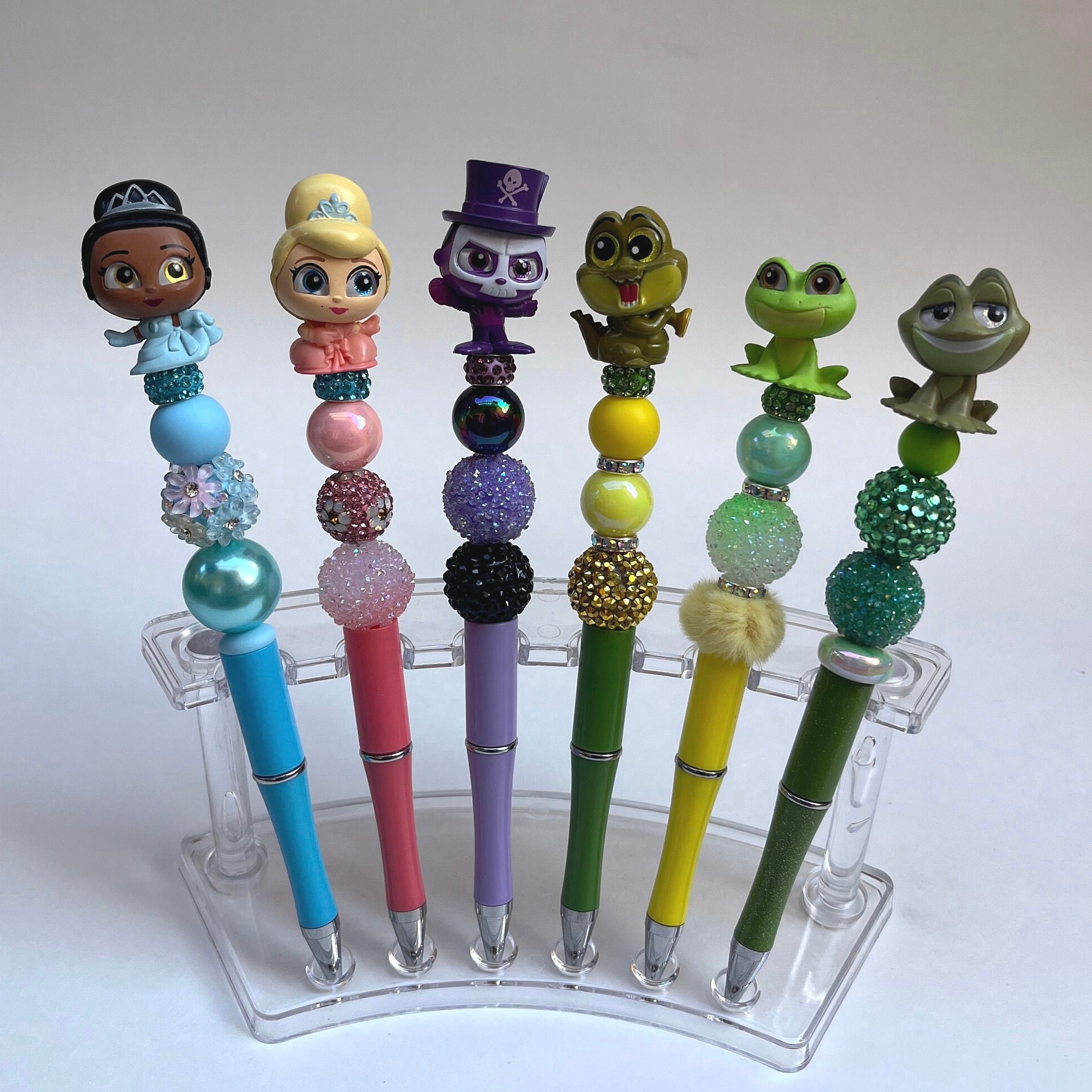 Doorable Princess and the Frog Beaded Pen, Retractable and Refillable ...