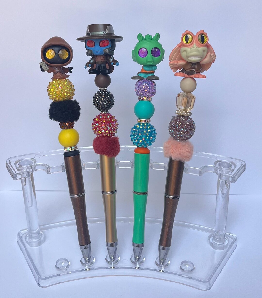 Doorable Starwars Beaded Pen, Retractable and Refillable Pens, Pen ...