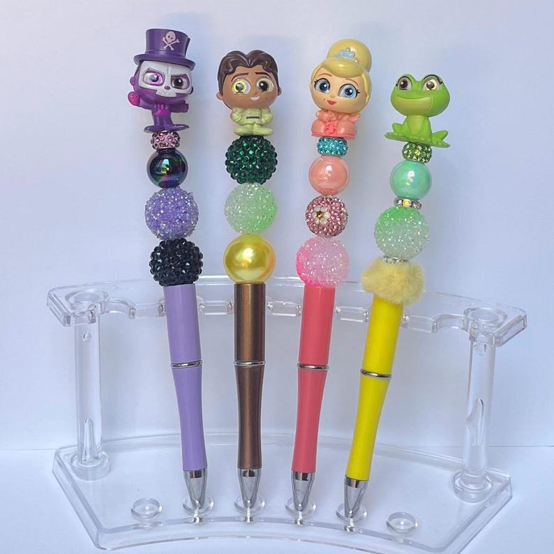 Doorable Princess and the Frog Beaded Pen, Retractable and Refillable ...