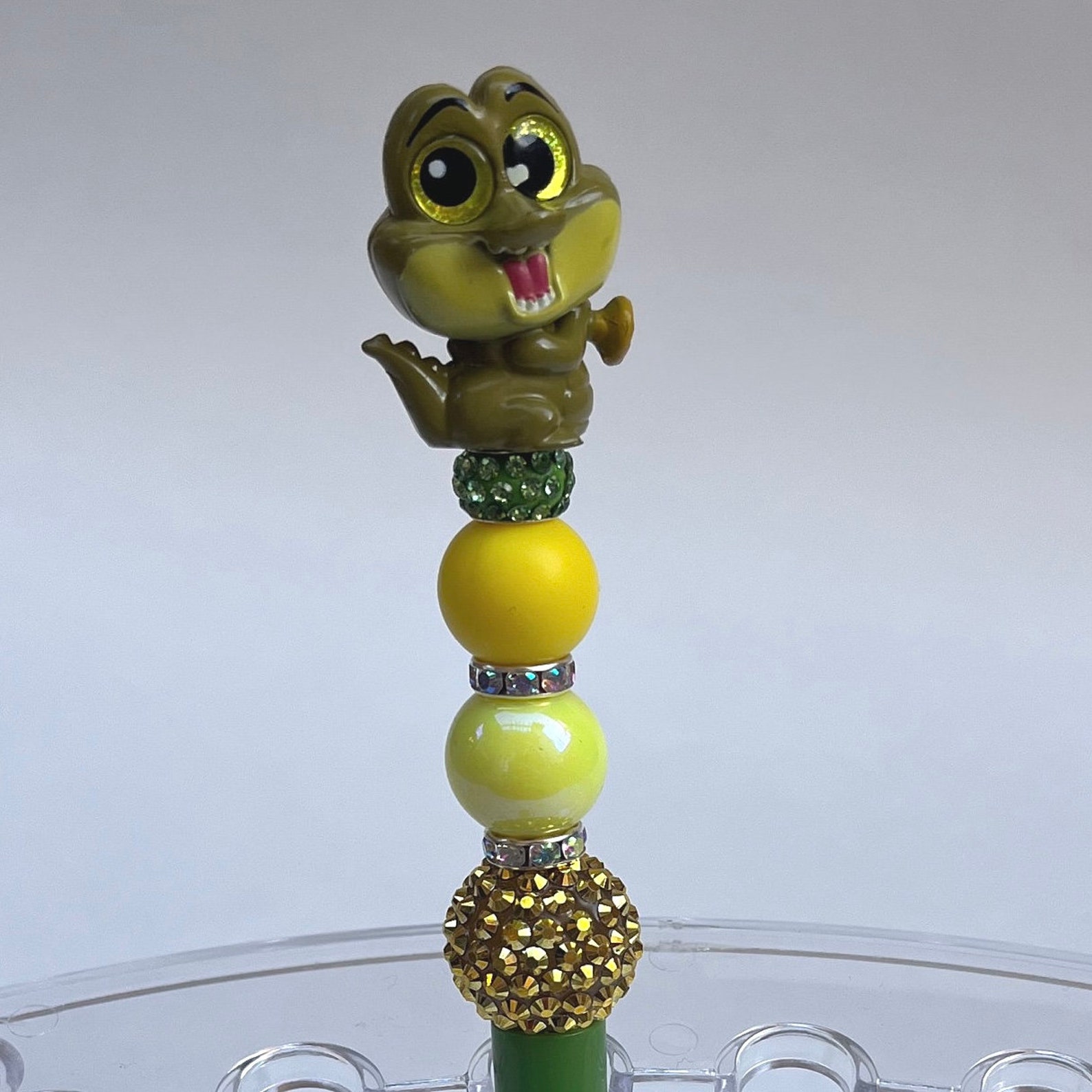 Doorable Princess and the Frog Beaded Pen, Retractable and Refillable ...