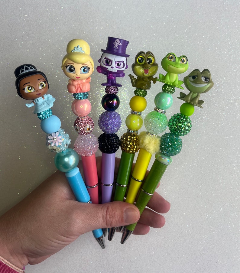 Doorable Princess and the Frog Beaded Pen, Retractable and Refillable ...