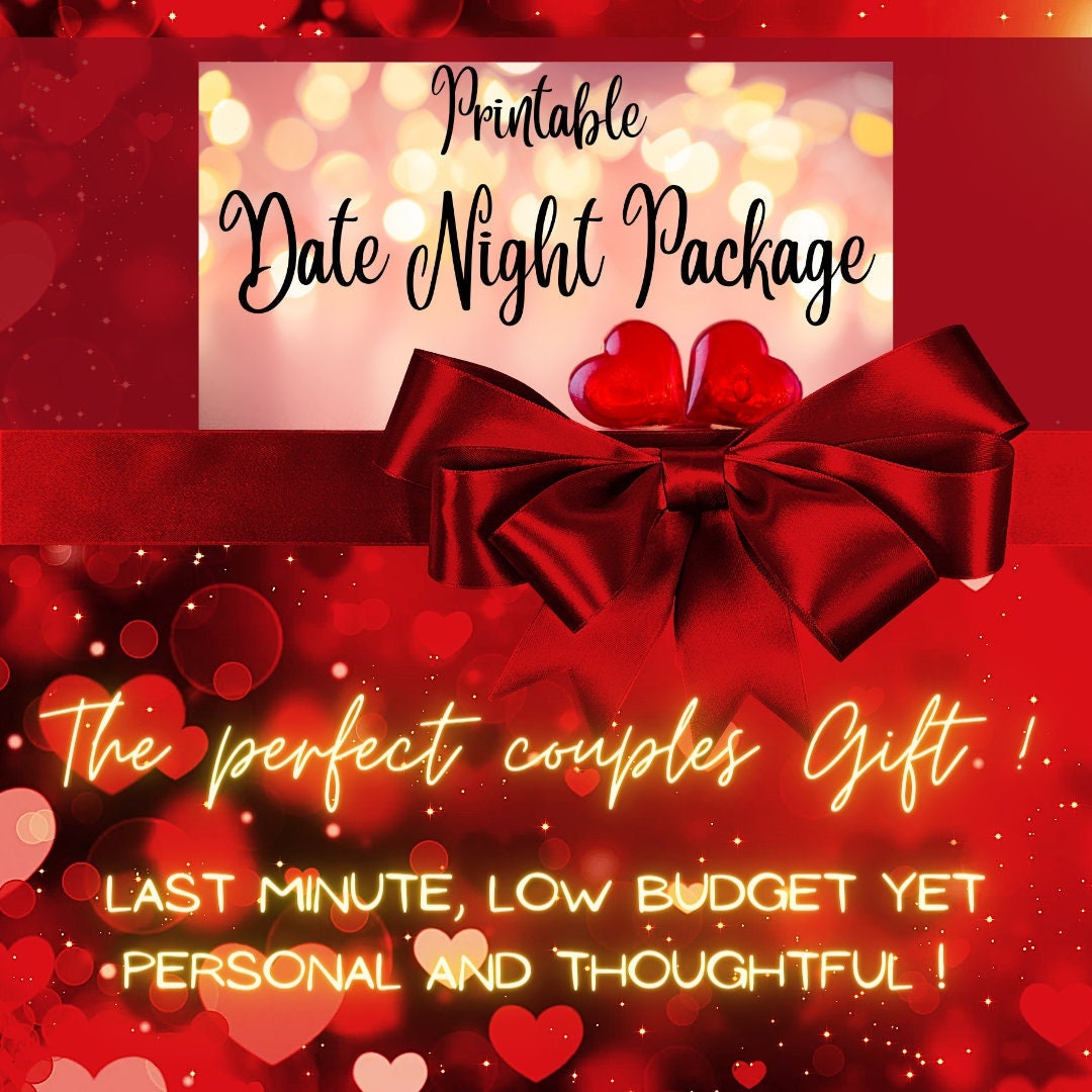 Printable Date Night Package, Couples Gift, Valentines Gift ...