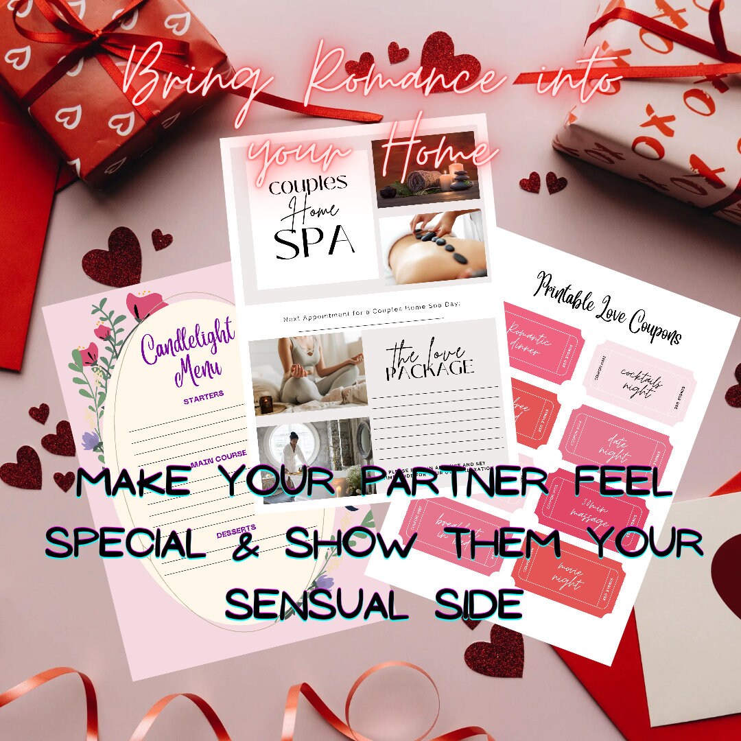 Printable Date Night Package, Couples Gift, Valentines Gift ...